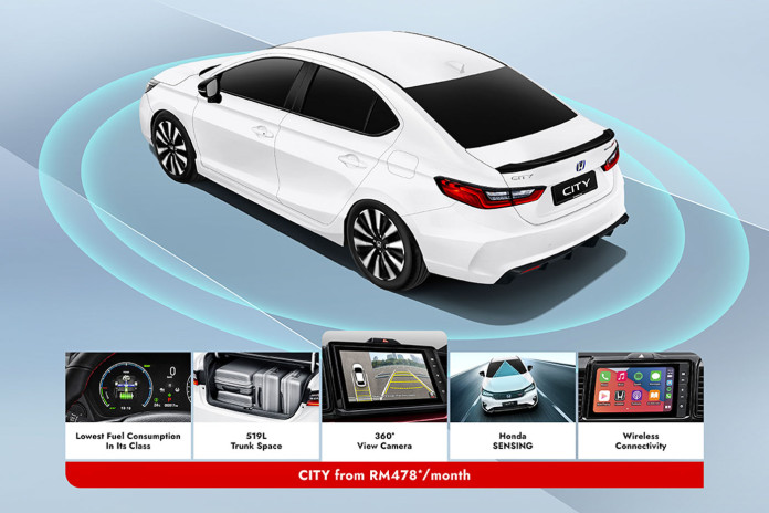 Honda City updated in Malaysia - RS variants now get 360-degree camera ...