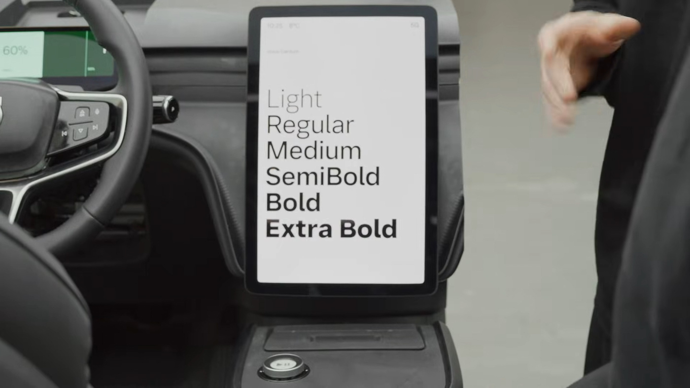 Volvo says even the font used in its infotainment screens help make ...