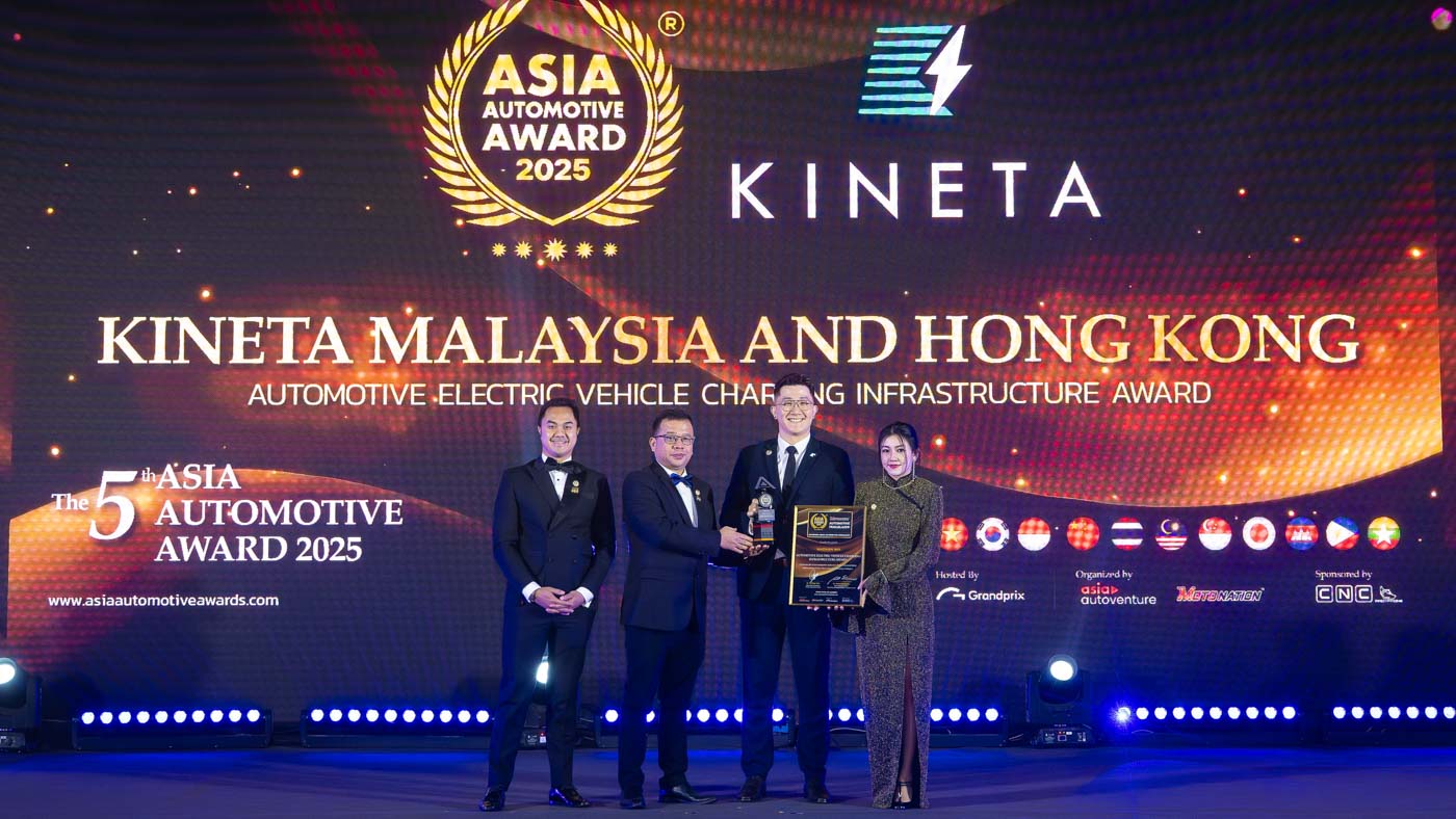Kineta achieves second successive win at the 5th Asia Automotive Awards ...